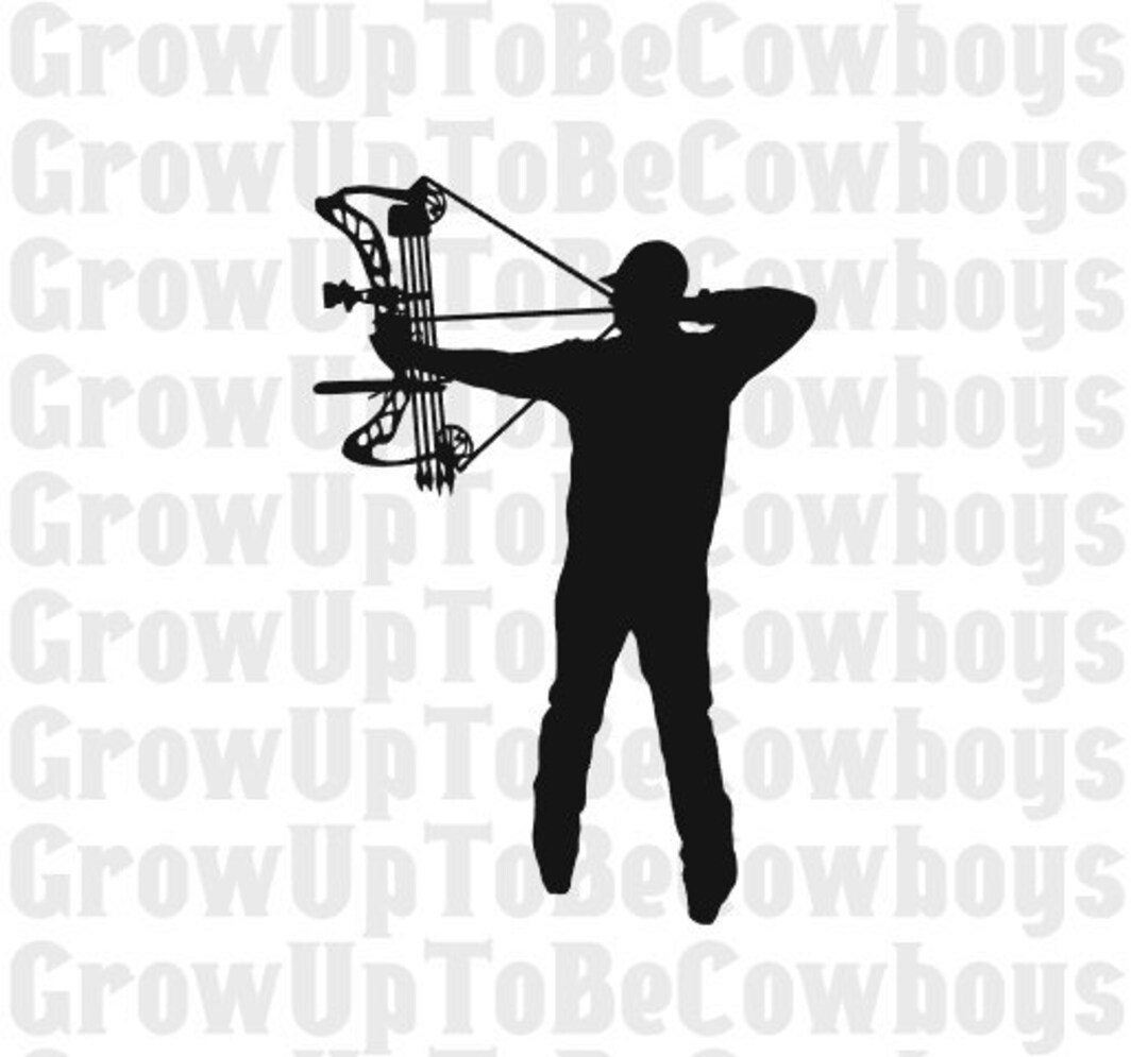 Archery Hunter SVG File | Bow Hunting Outdoors Design (digital Download ...