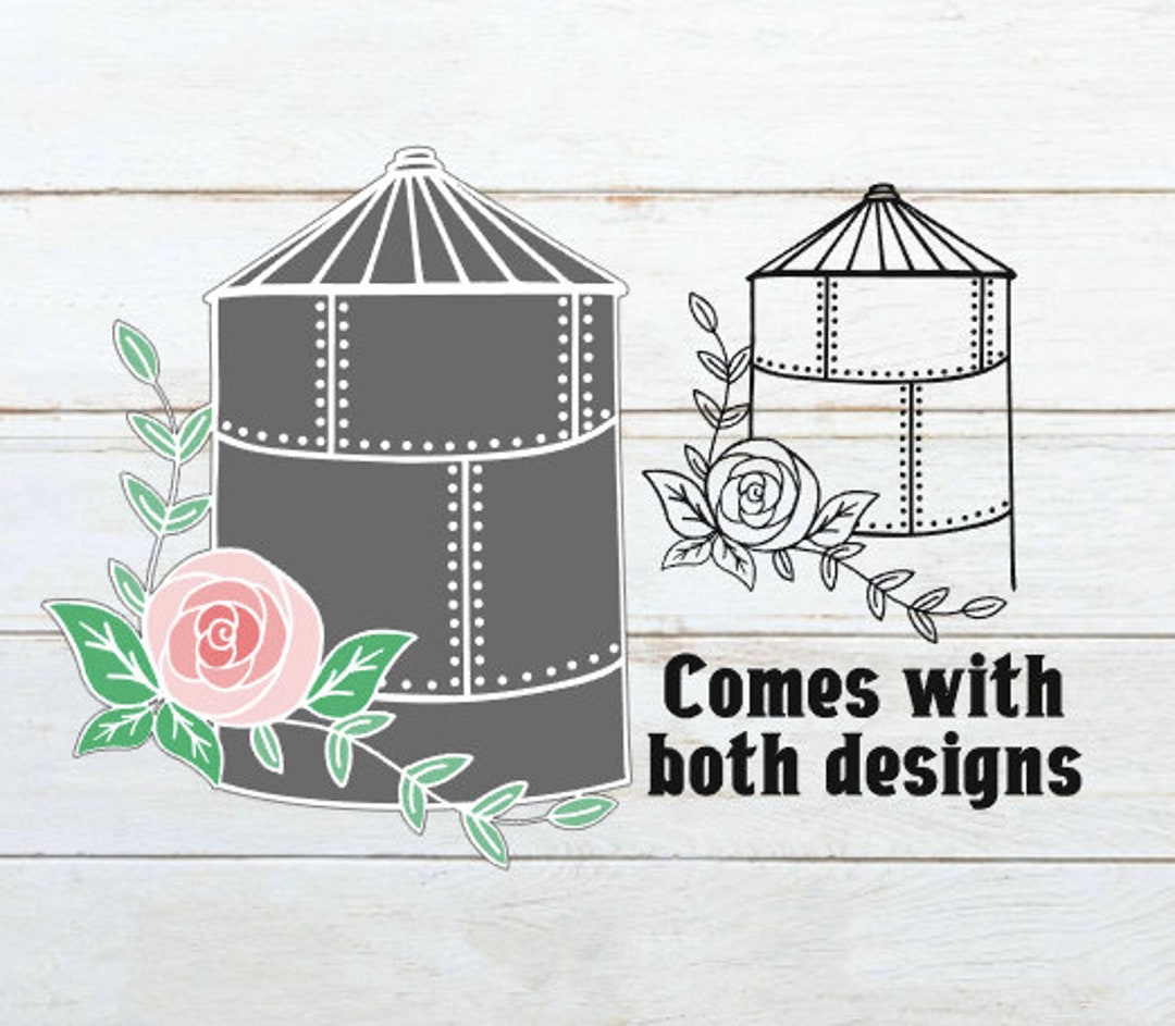 Farm Grain Bin SVG | Farm Silo SVG | Grain Bin SVG | Rustic Farm Silo ...