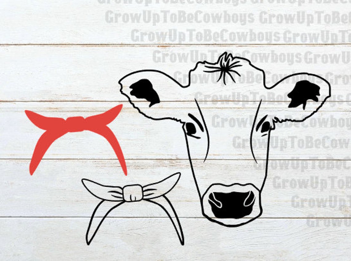 A Little Moo-dy Cow SVG Sassy Cow Moody SVG Cow Headband | Etsy