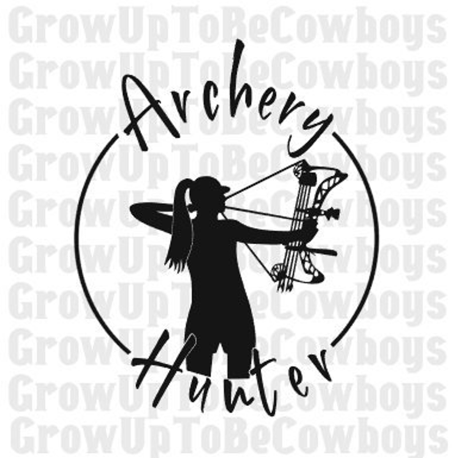 Female Archer SVG | Bow Hunting Girl Hunter Cut File (digital Download ...