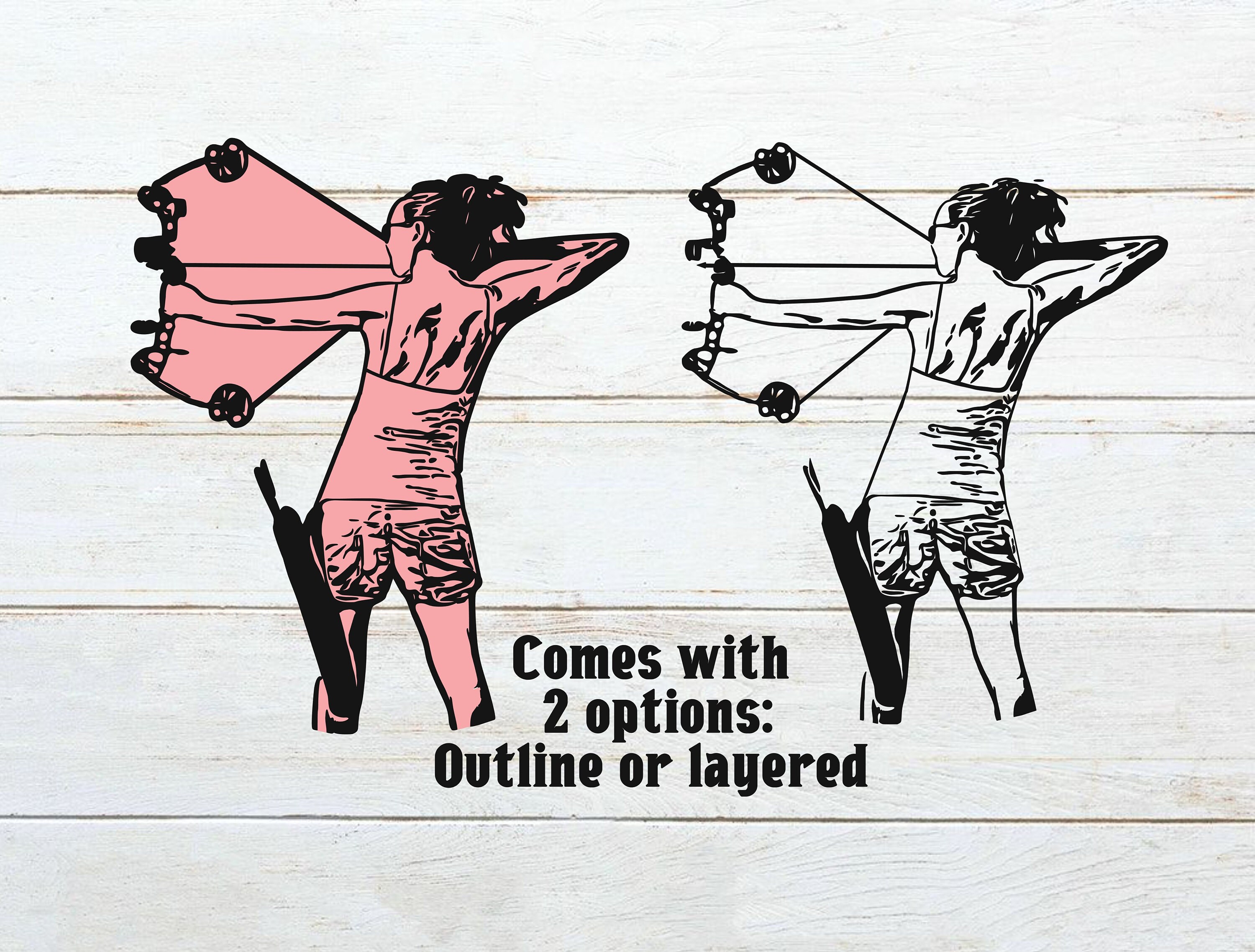 Female Archer SVG | Bow Hunting Design (digital Download) - Etsy