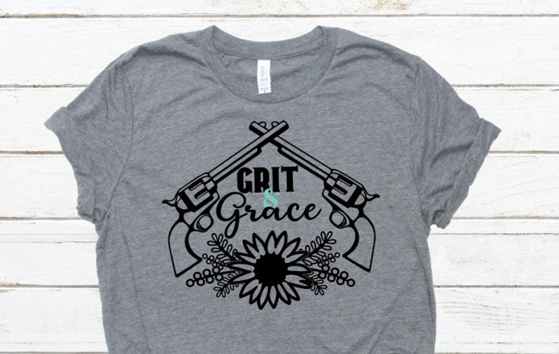 Grit and Grace SVG Women Gun Owner SVG Grit Grace Guns SVG - Etsy