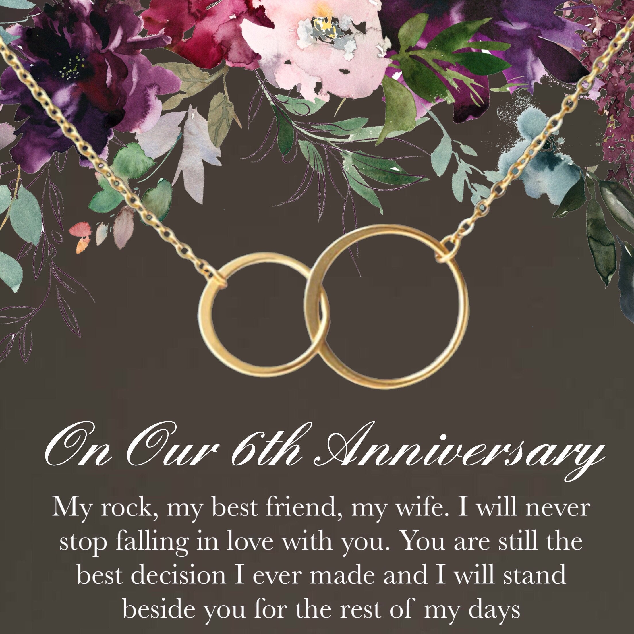 6th Anniversary Gift 6 Year Anniversaryhappy Etsy