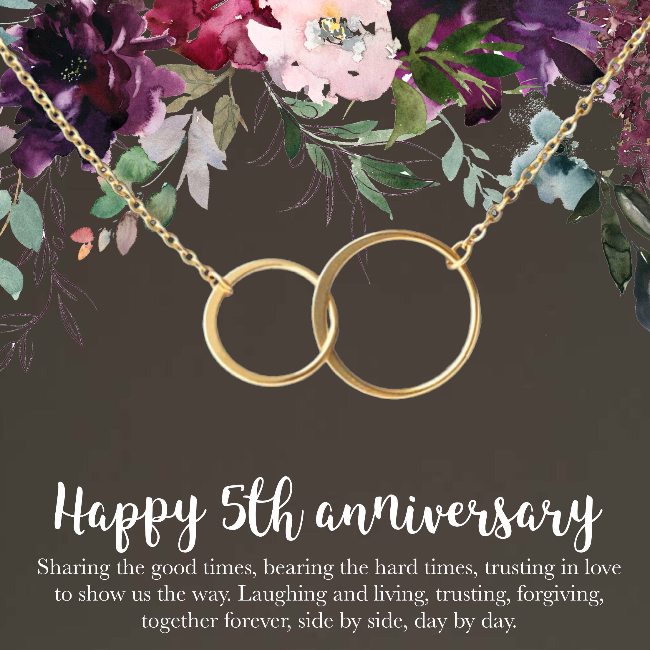 5th Anniversary Gift 5 Year AnniversaryHappy Etsy 5th Anniversary Gift 5 Year AnniversaryHappy Etsy