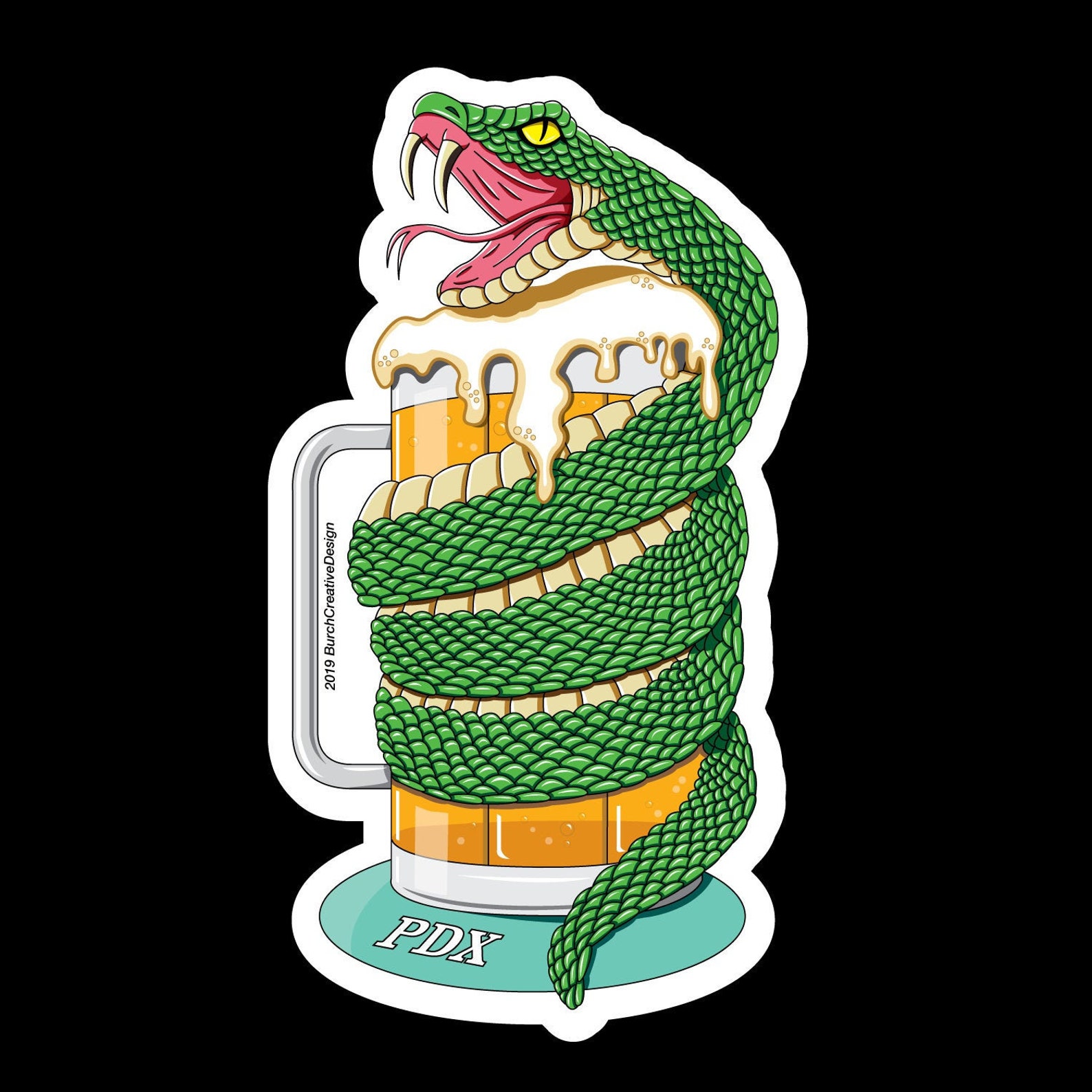 PDX IPA Snake -- Laptop Sticker -- Water Bottle Sticker - Etsy