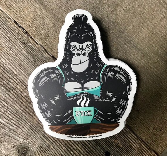 Paper & Party Supplies Bumper Stickers Diecut Water Bottle Sticker PDX ...