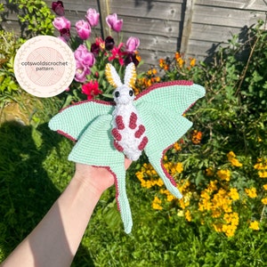 Luna Moth Crochet Pattern Amigurumi PDF Patterns ENGLISH - Etsy
