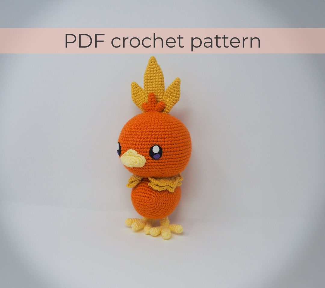 Torchic Crochet Pattern ~ Amigurumi PDF Patterns ~ ENGLISH Instructions ...