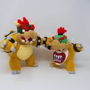 Bowser and Bowser Jr Crochet Pattern Bundle ~ Amigurumi PDF ~ ENGLISH ...