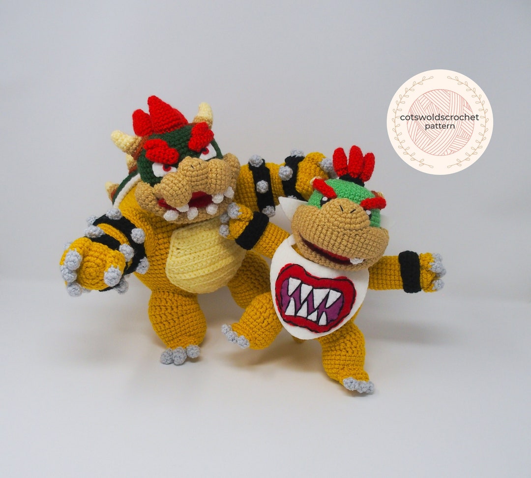 Bowser and Bowser Jr Crochet Pattern Bundle Amigurumi PDF - Etsy UK