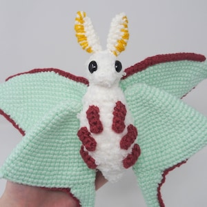 Luna Moth Crochet Pattern ~ Amigurumi PDF Patterns ~ ENGLISH Instructions Only - Etsy