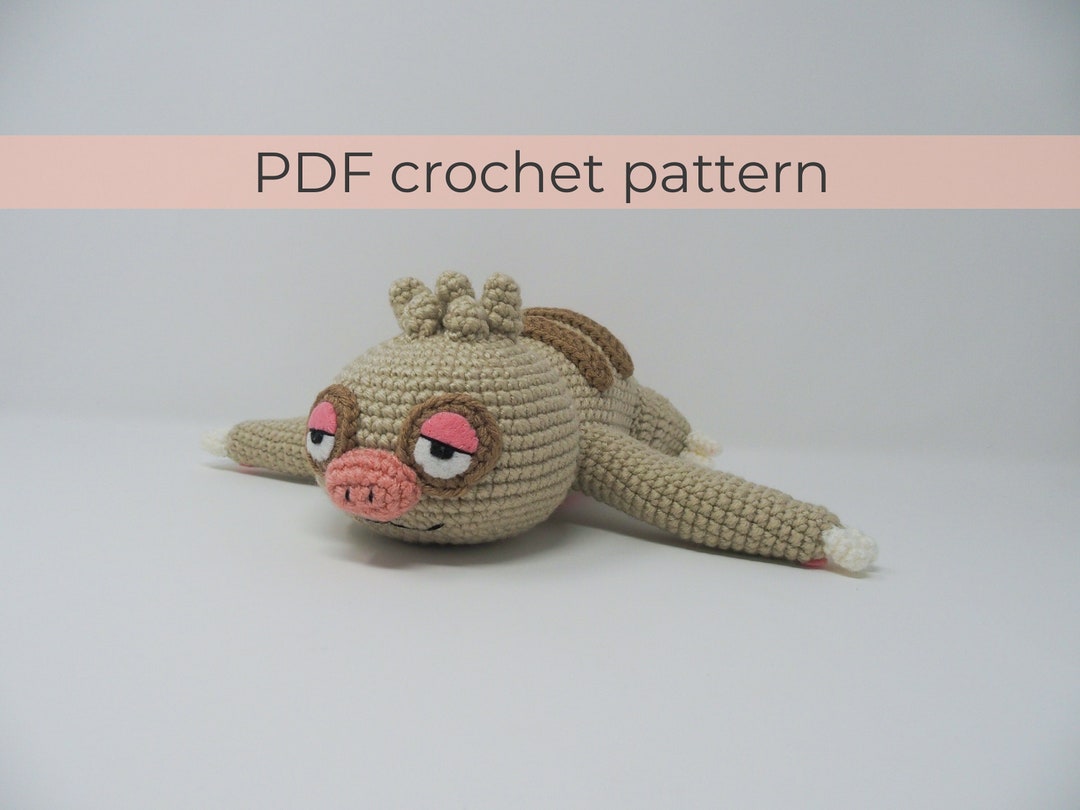 Slakoth Crochet Pattern ~ Amigurumi PDF Patterns ~ ENGLISH Instructions ...