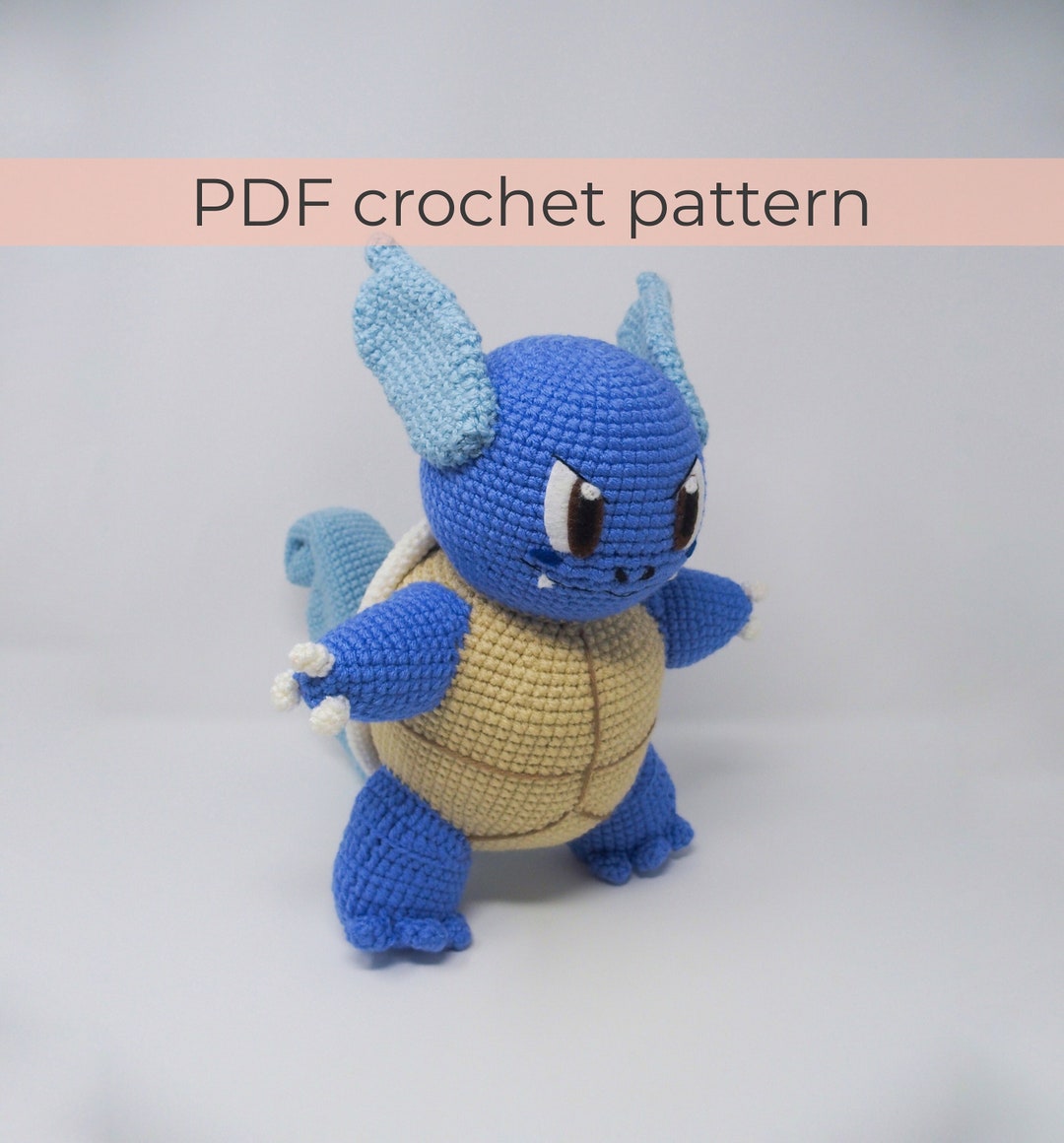 Wartortle Crochet Pattern ~ Amigurumi PDF Patterns ~ ENGLISH ...