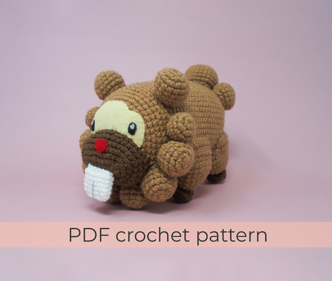 Bidoof Crochet Pattern ~ Amigurumi PDF Patterns ~ ENGLISH Instructions Only - Etsy