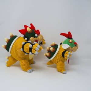 Bowser and Bowser Jr Crochet Pattern Bundle ~ Amigurumi PDF ~ ENGLISH ...