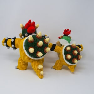 Bowser and Bowser Jr Crochet Pattern Bundle ~ Amigurumi PDF ~ ENGLISH ...