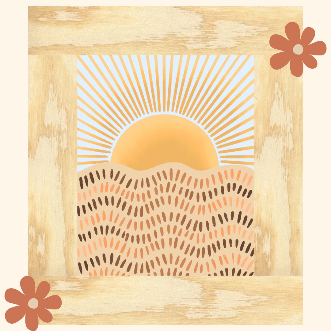Sun Rays | Digital Illustration [INSTANT DOWNLOAD] - Etsy