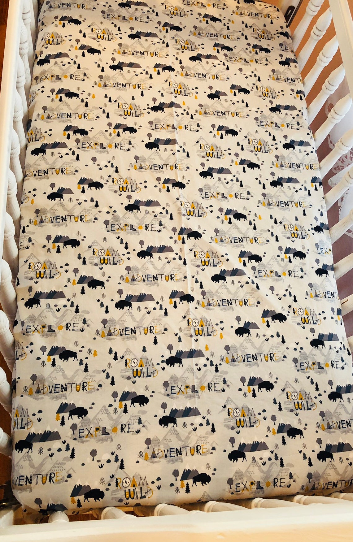 Crib Sheets Nursery Boy Crib Sheets Woodland Nursery Cowboy - Etsy