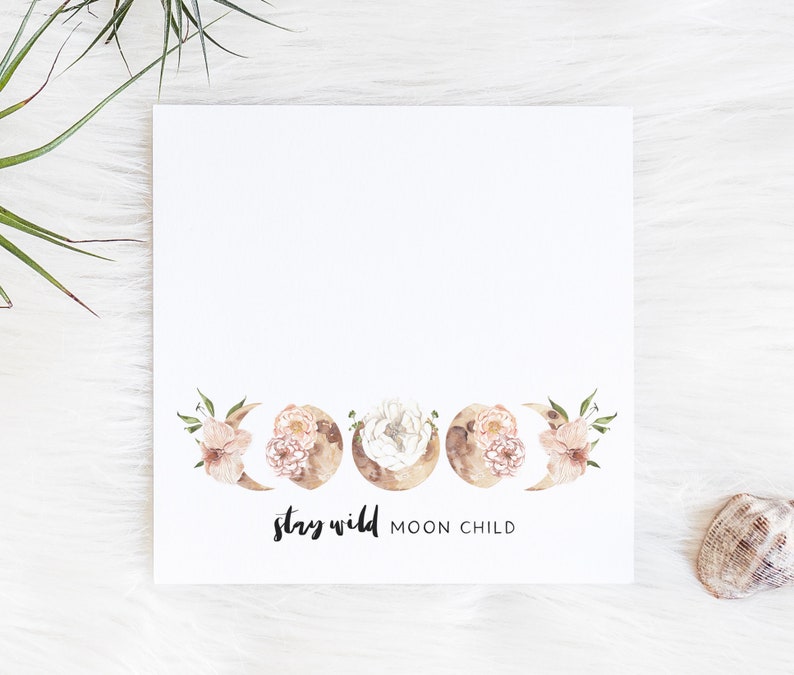 Set of 3 Printable Moon Phase Cards Jewelry Display Cards Upliftiing ...