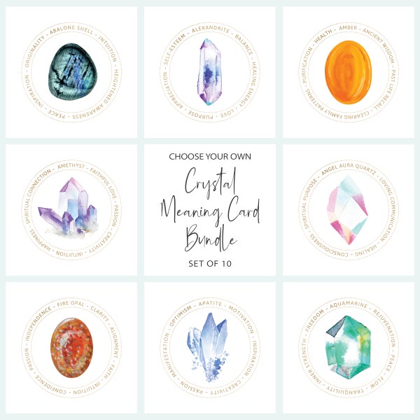 Printable Crystal Information Cards - Etsy