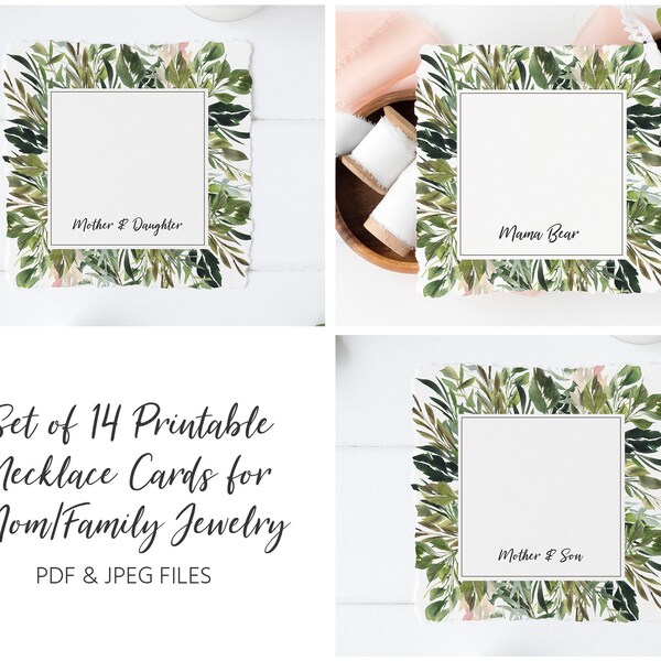 Jewelry Box Insert Cards - Etsy