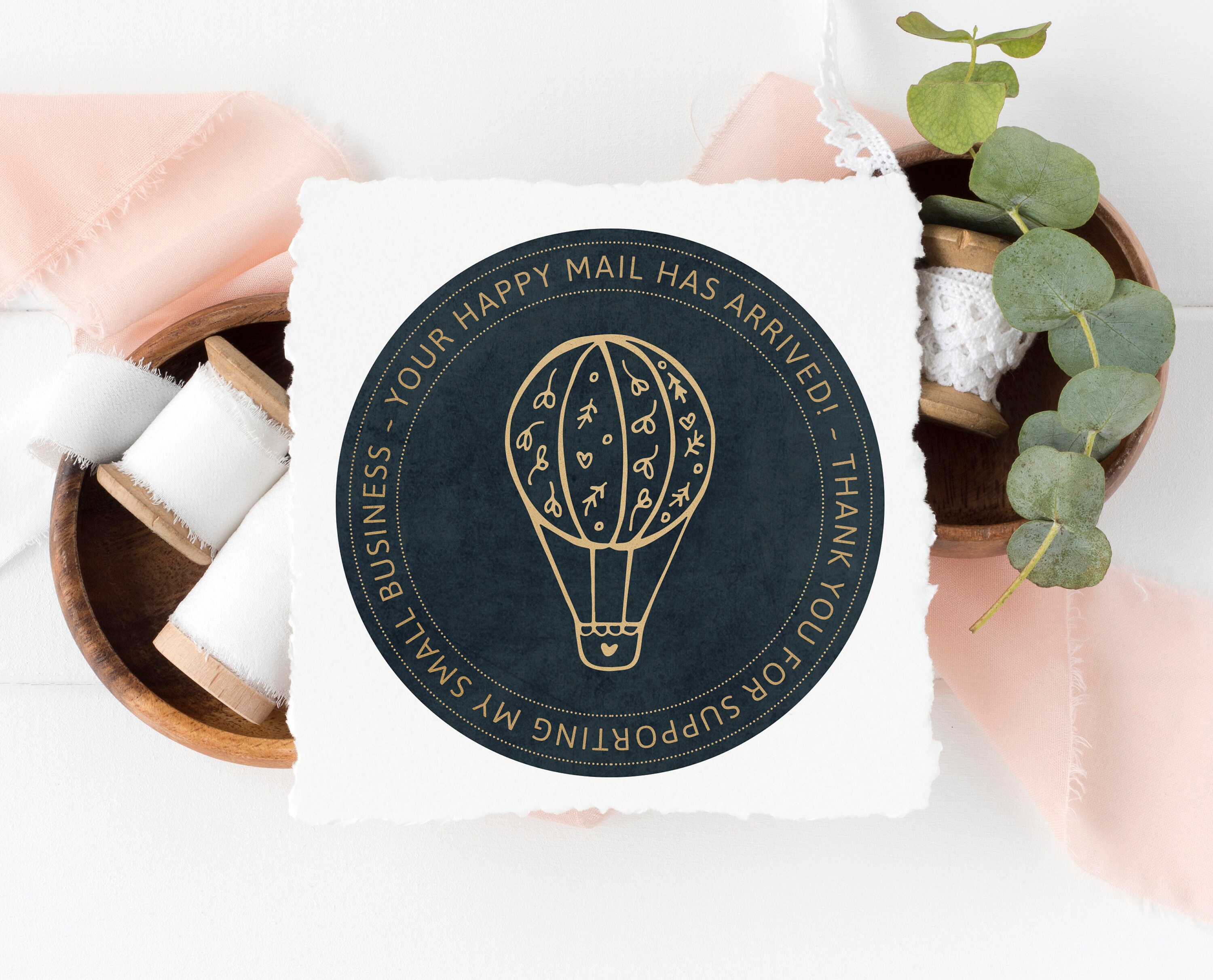 Printable Happy Mail Stickers Happy Mail Labels Thank You Stickers ...