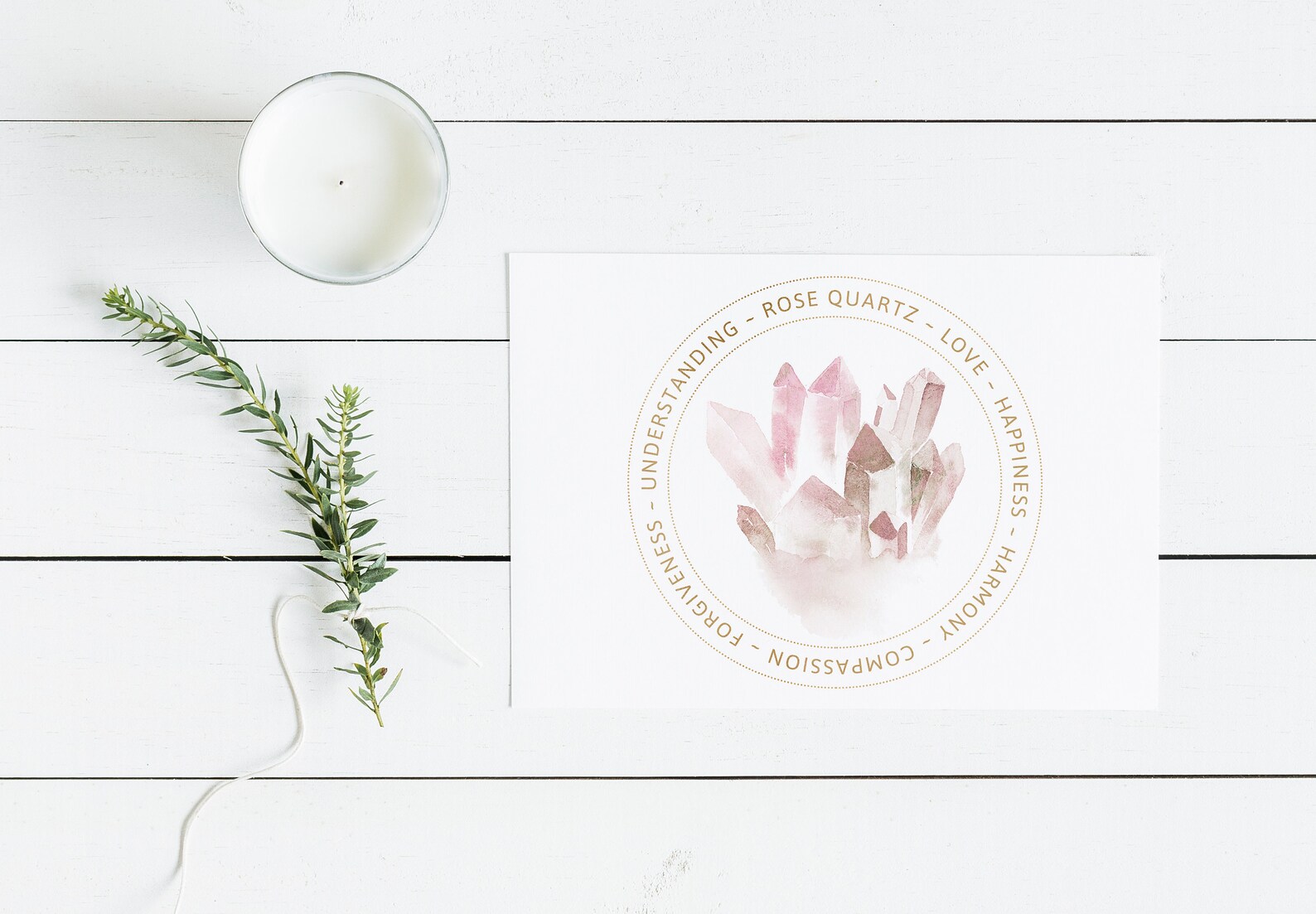 Rose Quartz Crystal Meaning Card Printable Display Card Heart Chakra ...