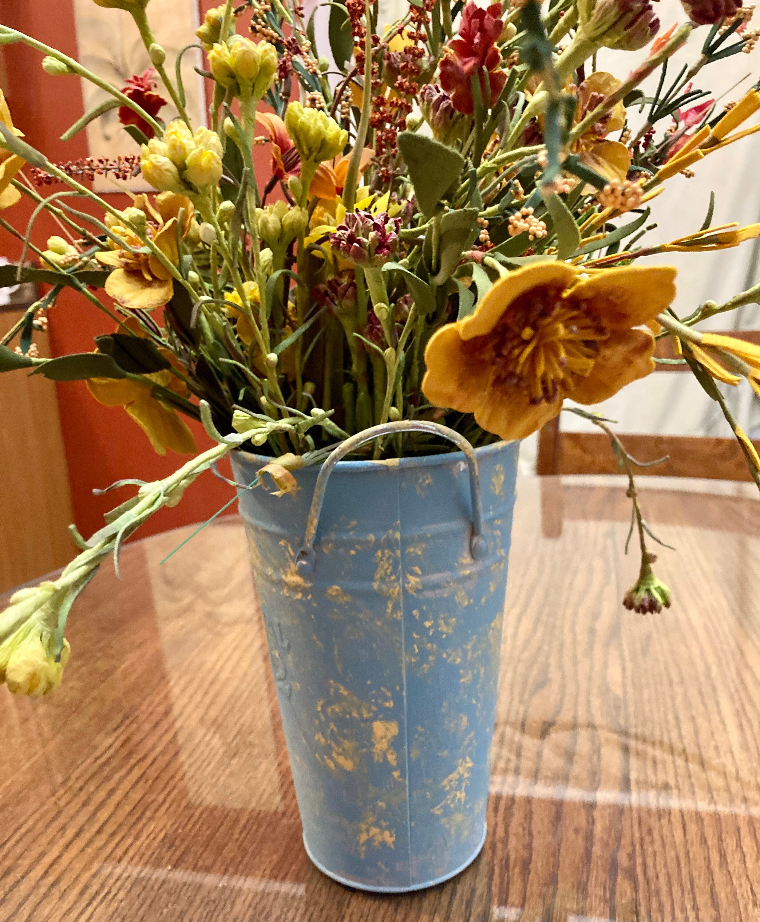 Rustic Wildflower Centerpiece, Rustic Centerpiece, Farmhouse ...