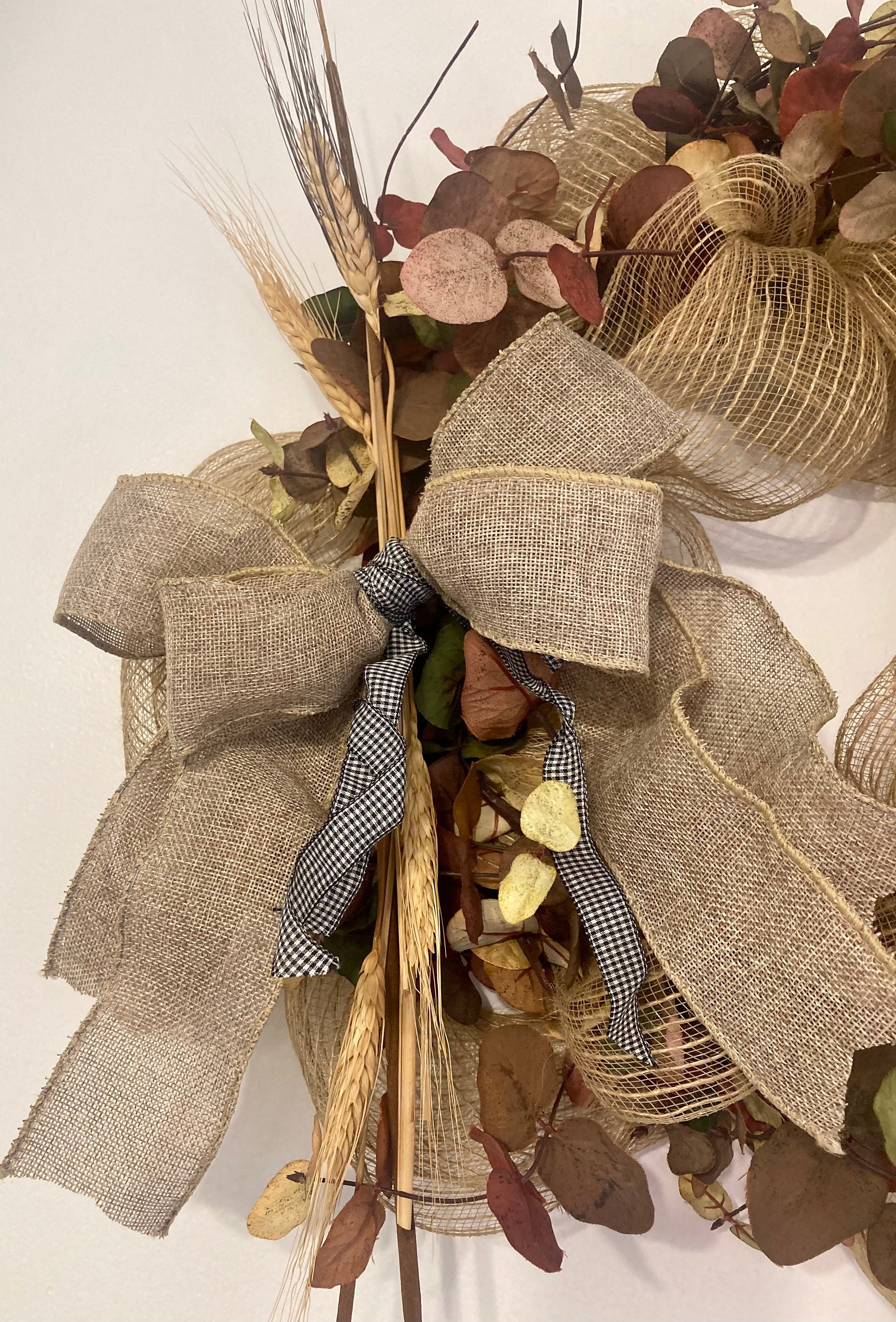Fall Leaves Mesh Wreath Fall Mesh Wreath Autumn Wreath Fall - Etsy