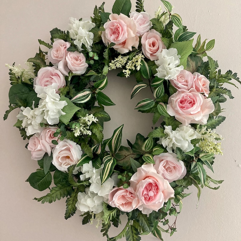 Rose Wreath - Etsy