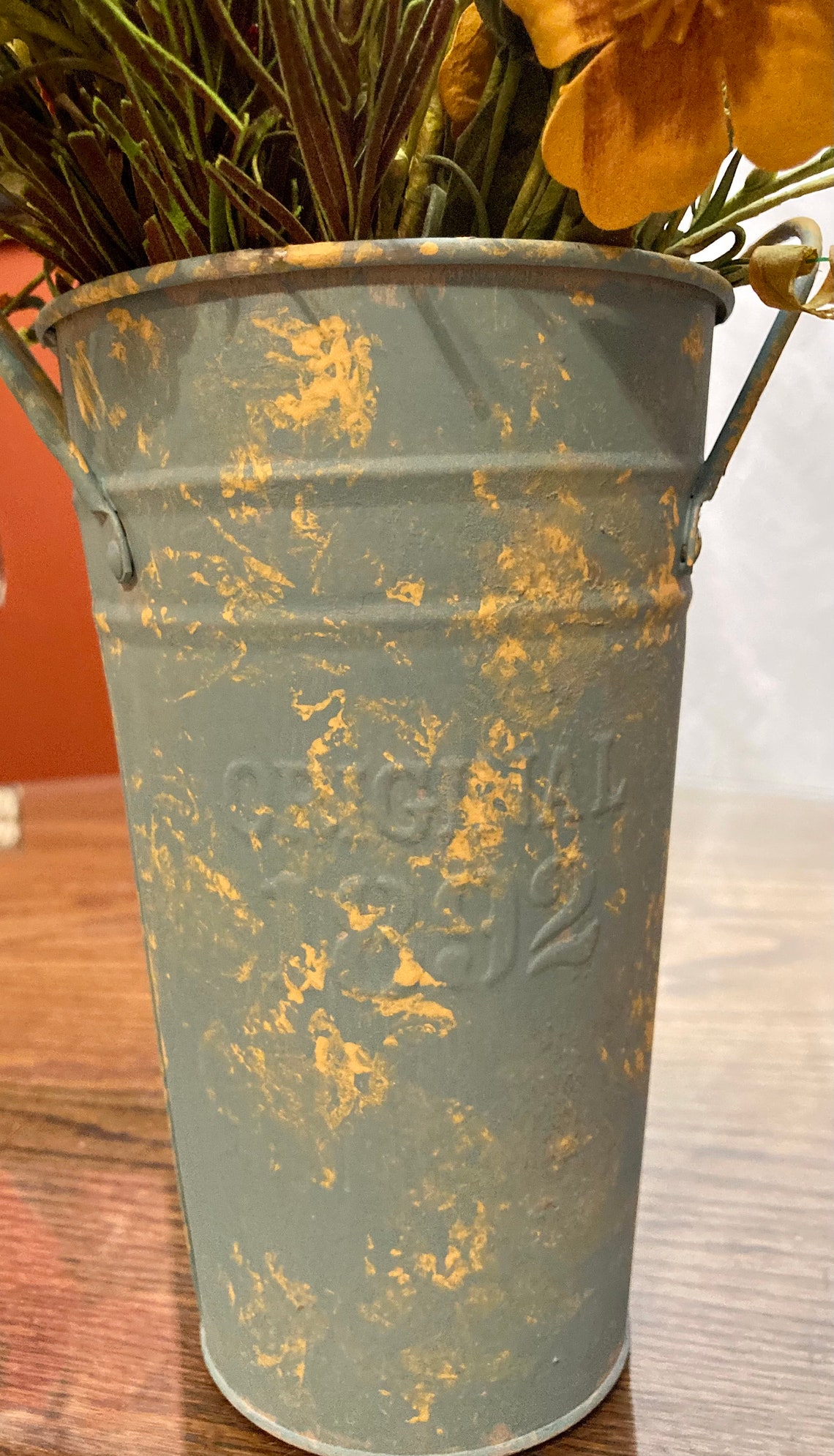 Rustic Wildflower Centerpiece, Rustic Centerpiece, Farmhouse ...