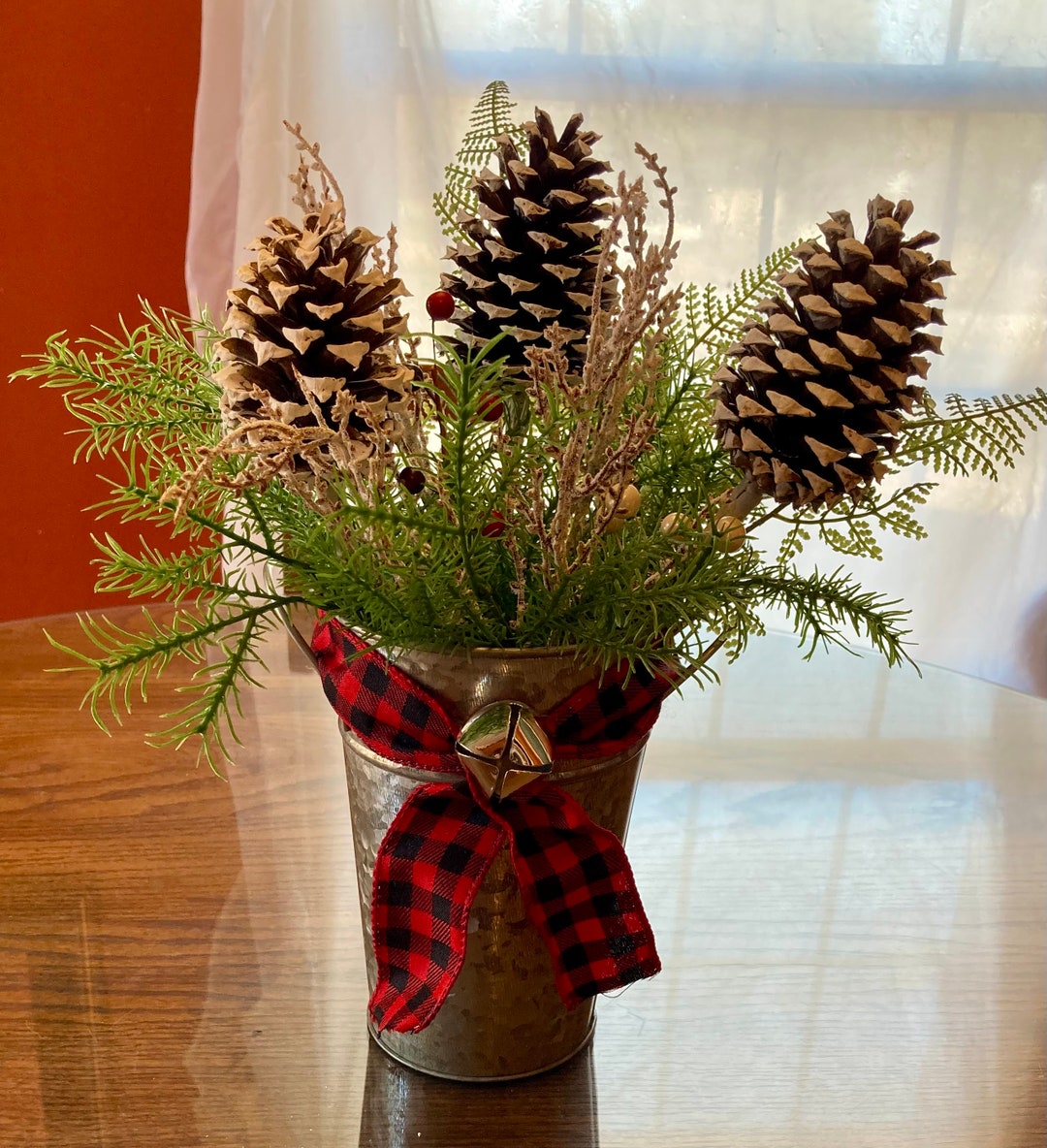 Rustic Christmas Centerpiece, Christmas Centerpiece, Winter Pinecones ...