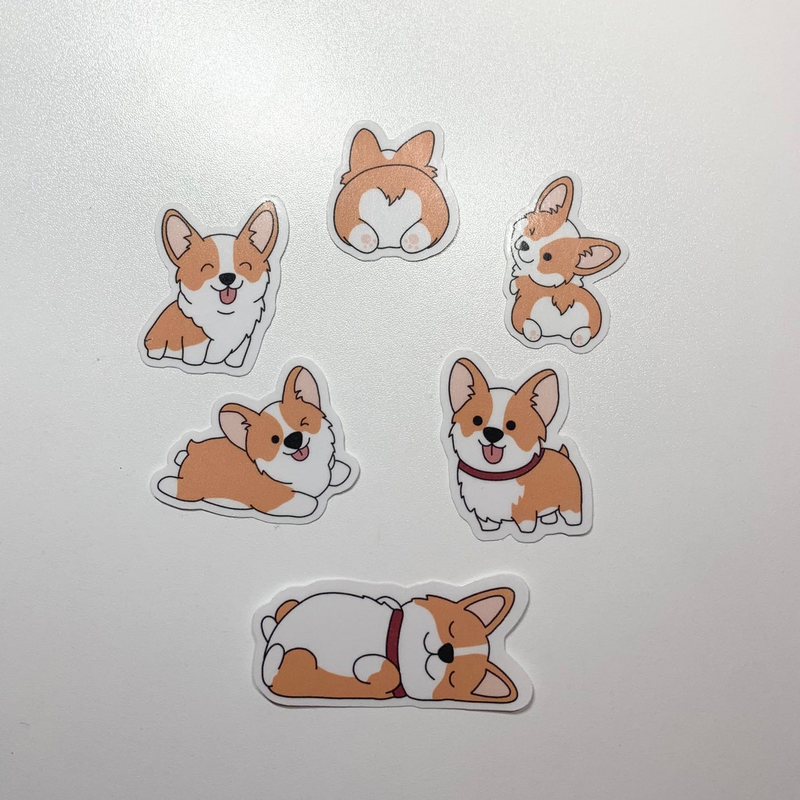 Corgi Sticker Pack Puppy Sticker Pack Glossy Sticker | Etsy
