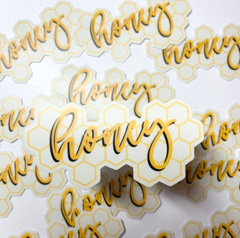 Honey Sticker Large Sticker Matte Sticker Die Cut | Etsy