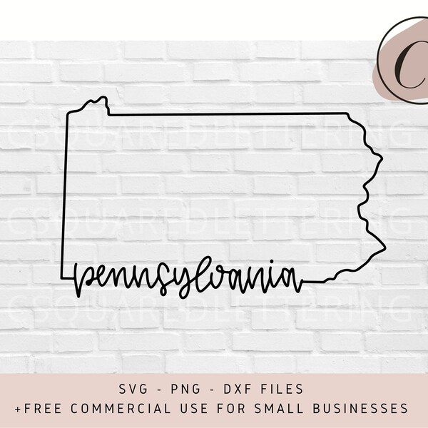 Pennsylvania Outline - Etsy