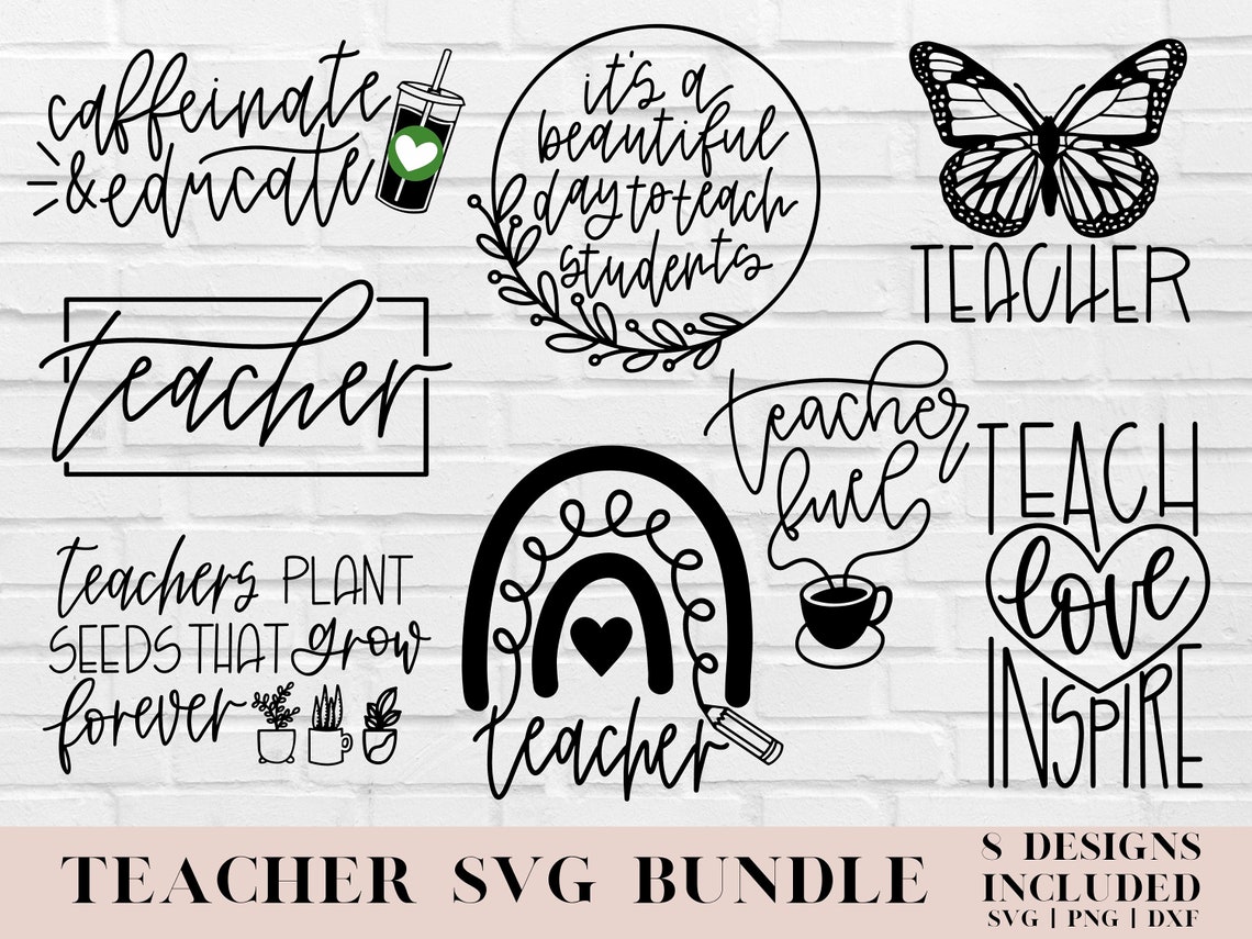 Teacher SVG Bundle Teacher Appreciation Svg Teacher Quote | Etsy