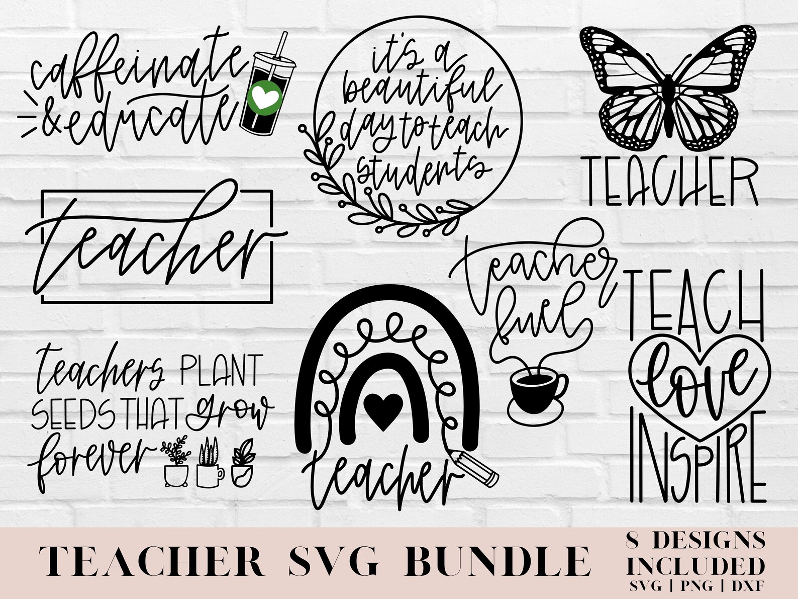 Teacher SVG Bundle Teacher Appreciation Svg Teacher Quote - Etsy
