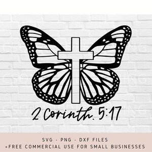 Butterfly Cross Svg, Cross SVG, Christian SVG, Faith Svg, Jesus SVG ...