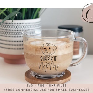 Shorkie Mom SVG, Dog Mom SVG, Shorkie Svg, Hand Lettered SVG, Dog Svg ...