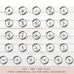 Keychain SVG, Circle Monogram SVG, Wreath Svg, Monogram Svg Bundle ...