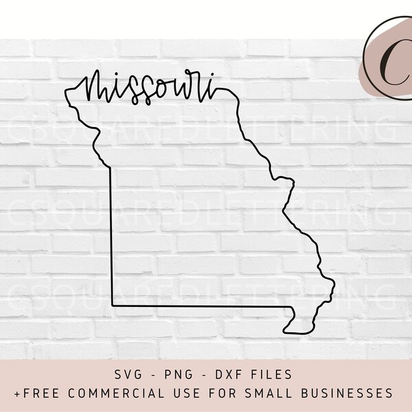 Missouri Outline Svg - Etsy