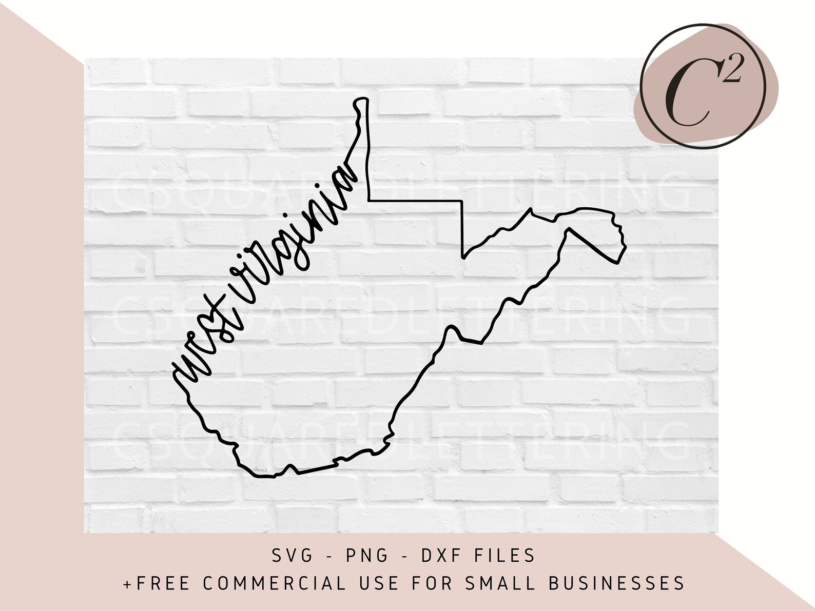 West Virginia SVG Hand Lettered SVG West Virginia Svg West - Etsy