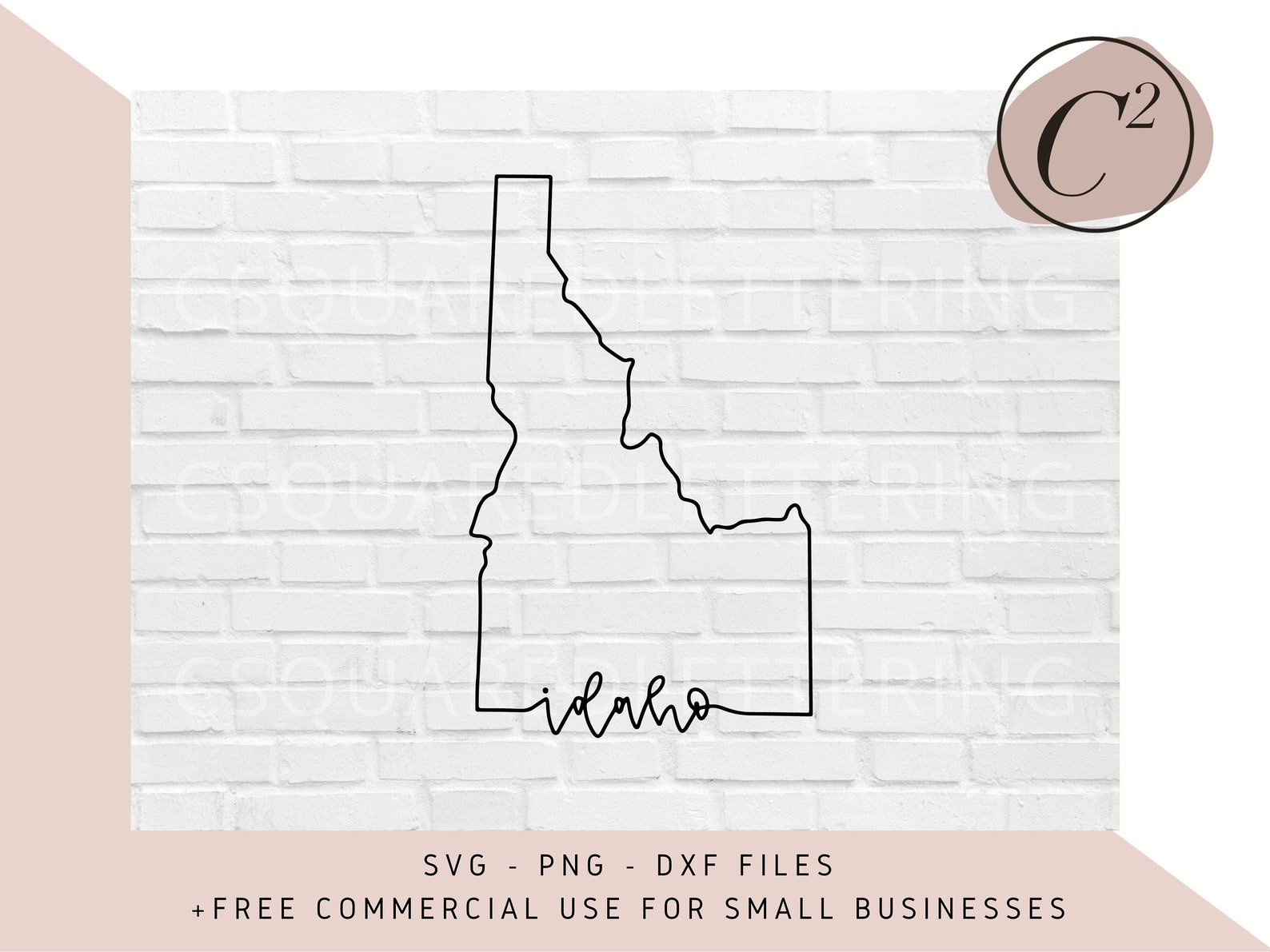 Idaho SVG Hand Lettered SVG Idaho Svg Idaho Outline Svg - Etsy