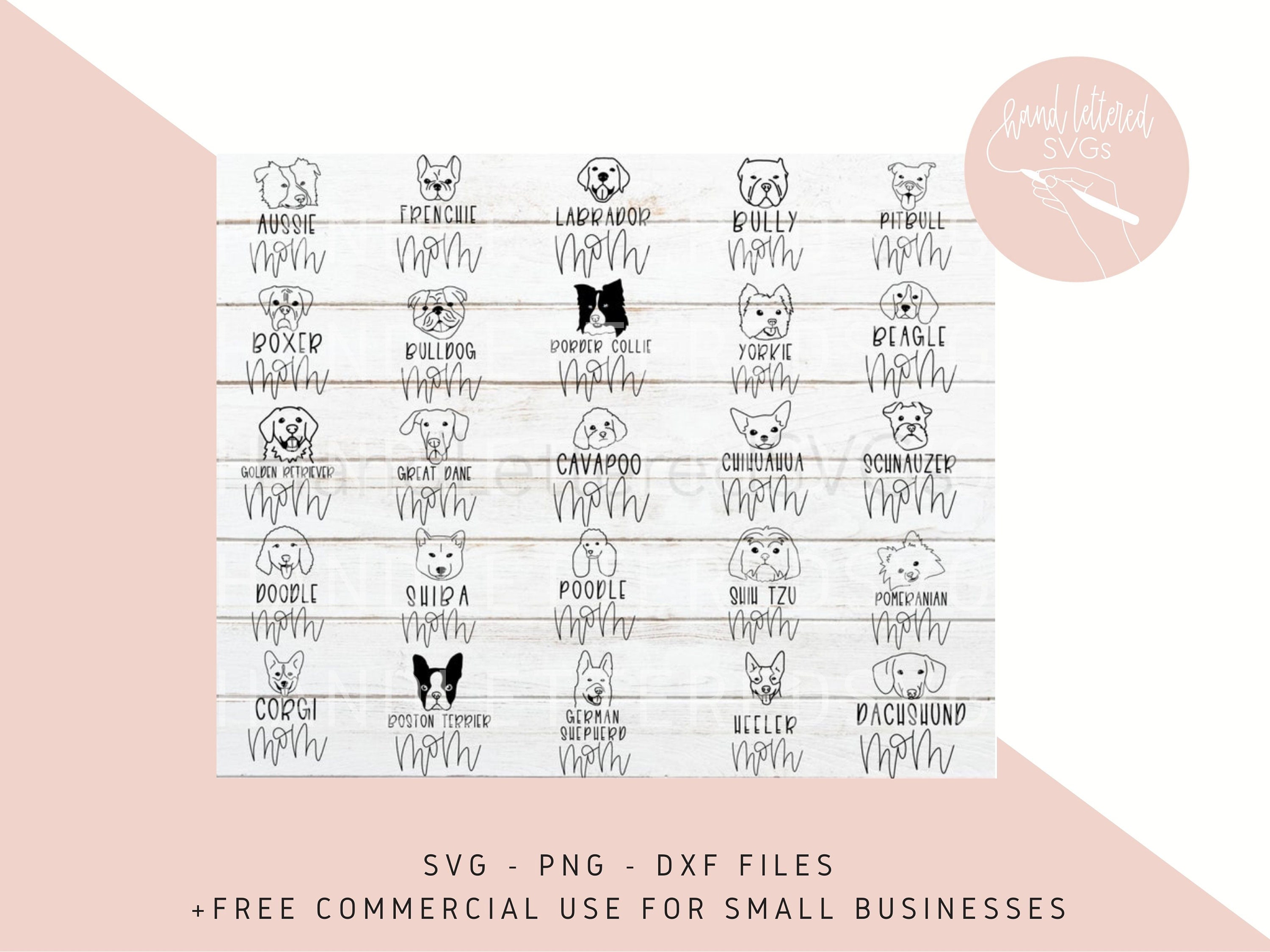 Dog SVG Bundle Dog Mom SVG Dog SVG Dog Breed Svg Dog Face - Etsy