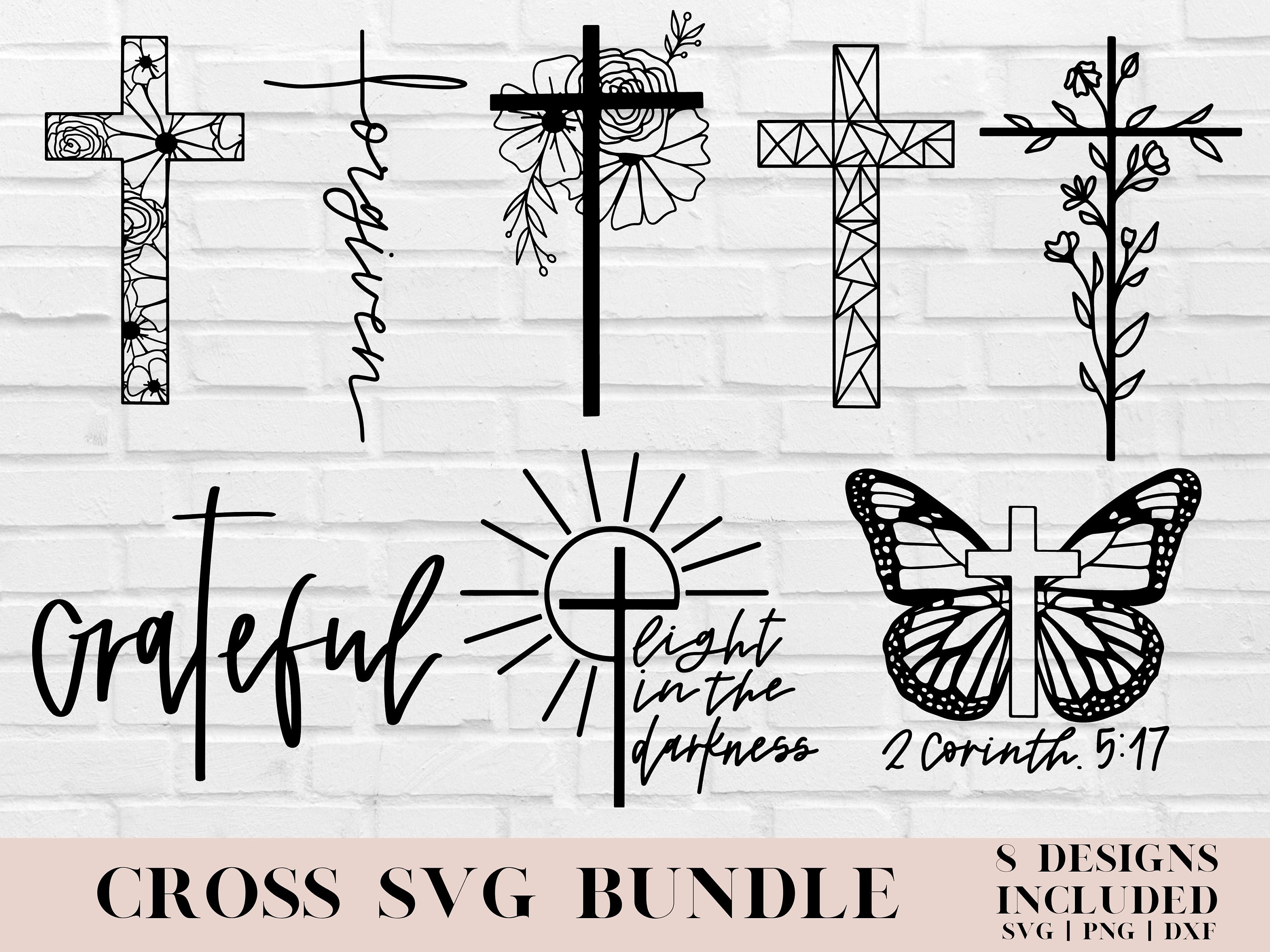 Christian SVG Bundle Cross SVG Christian SVG Bible Verse | Etsy
