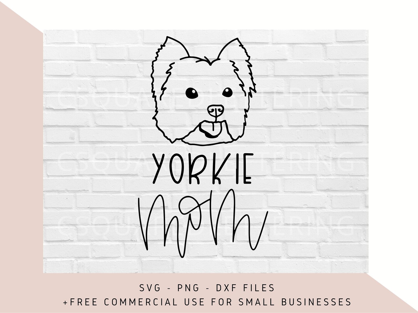 Yorkie Mom SVG Dog Mom SVG Yorkie Svg Hand Lettered SVG - Etsy