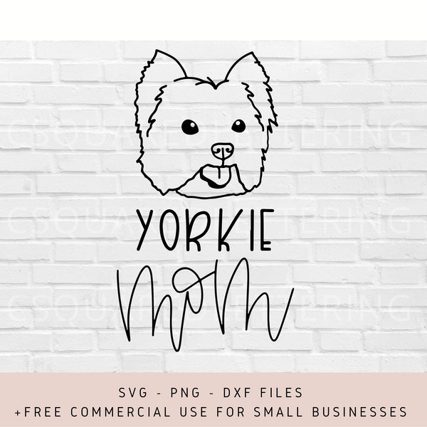 Yorkie Mom Svg - Etsy