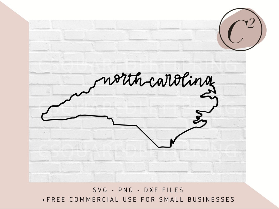 North Carolina SVG, Hand Lettered SVG, North Carolina Svg, North ...