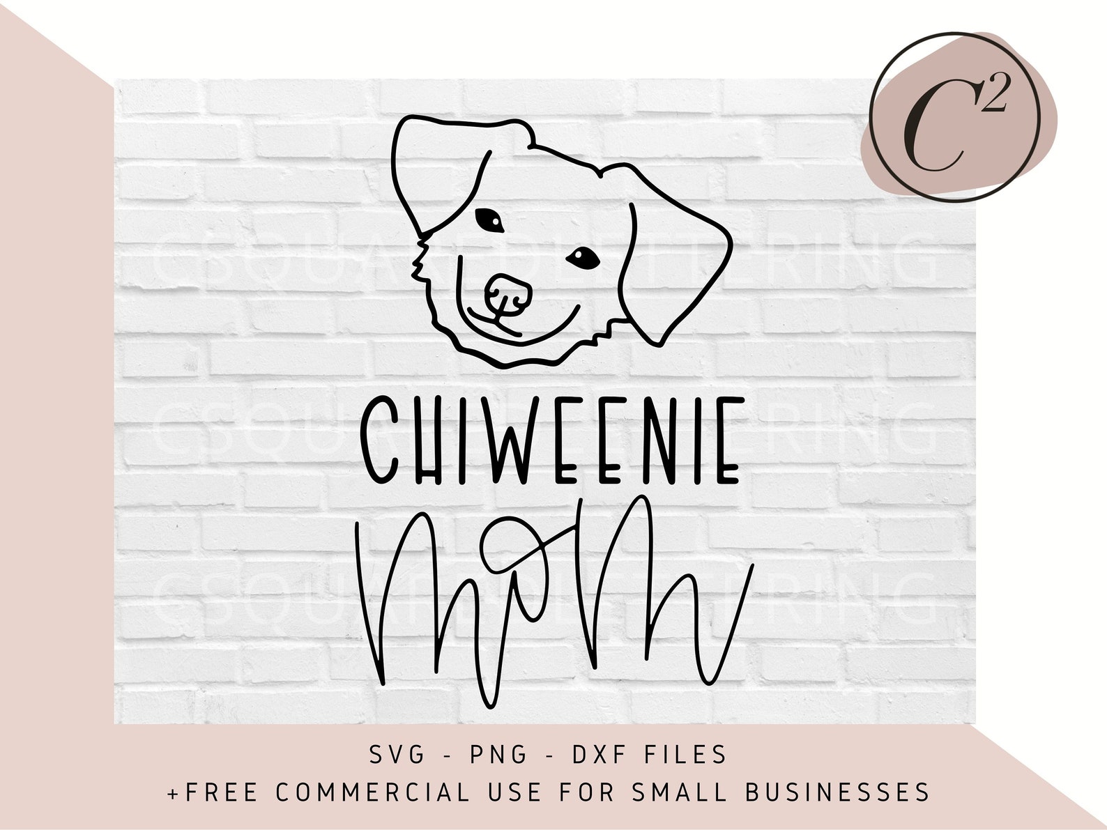 Chiweenie Mom SVG Dog Mom SVG Chihuahua Svg Hand Lettered - Etsy UK