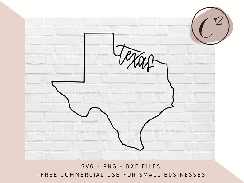 Texas SVG Hand Lettered SVG Texas Svg Texas Outline Svg - Etsy
